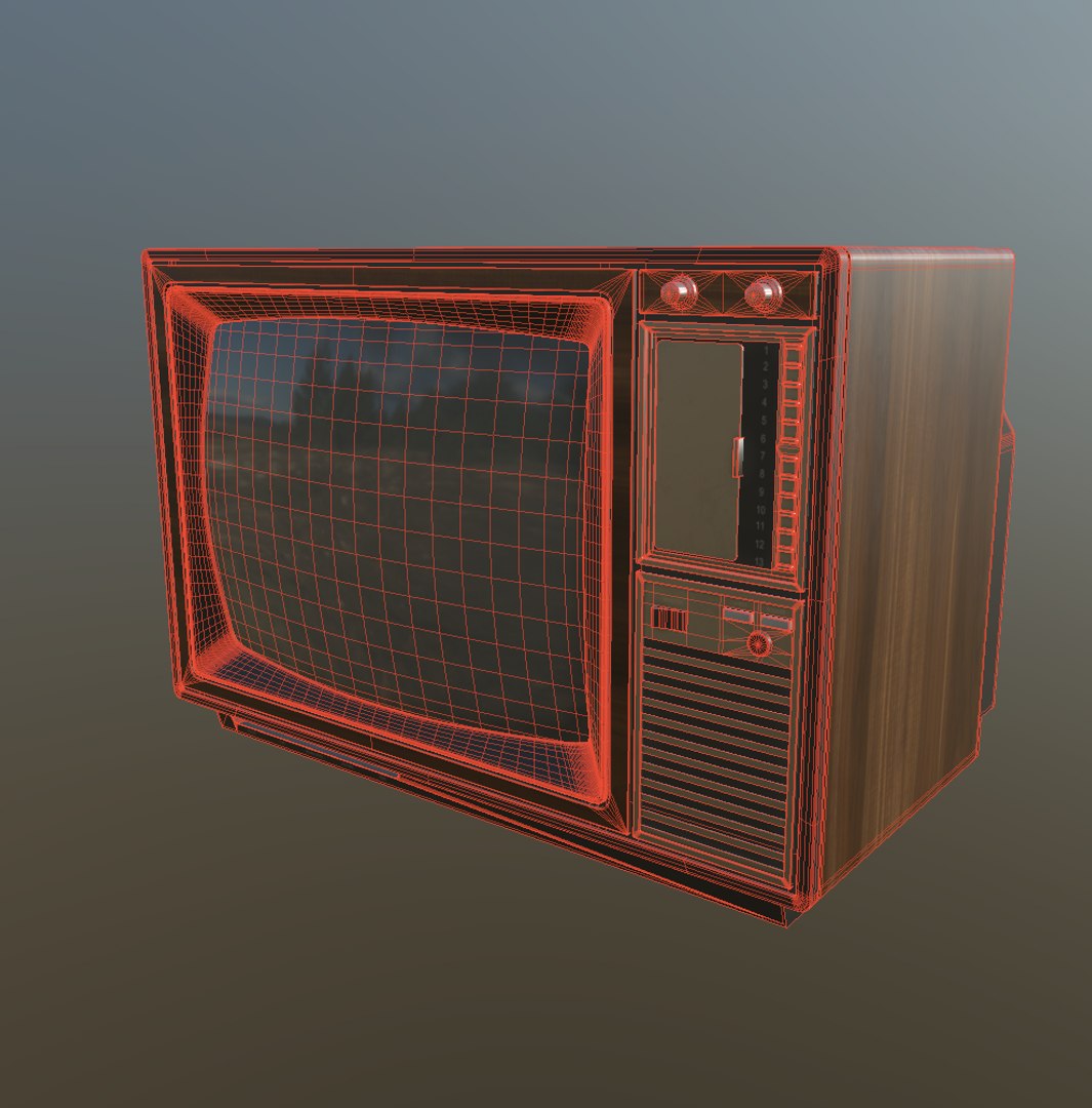 Old School Vintage Tv 3D Model - TurboSquid 1545321