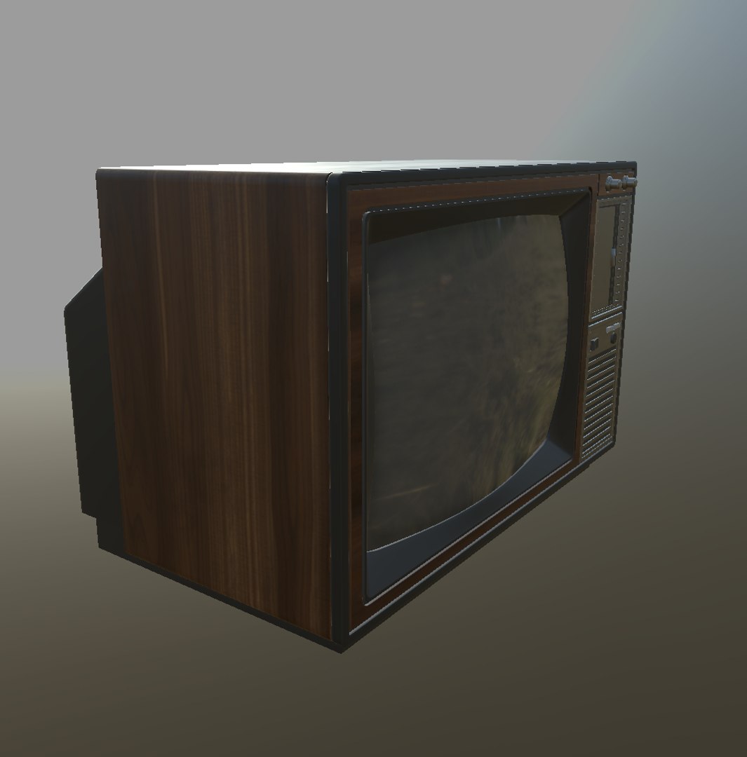 Old School Vintage Tv 3D Model - TurboSquid 1545321