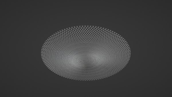 modelo 3d Futuristic Woven Plate - TurboSquid 1999261