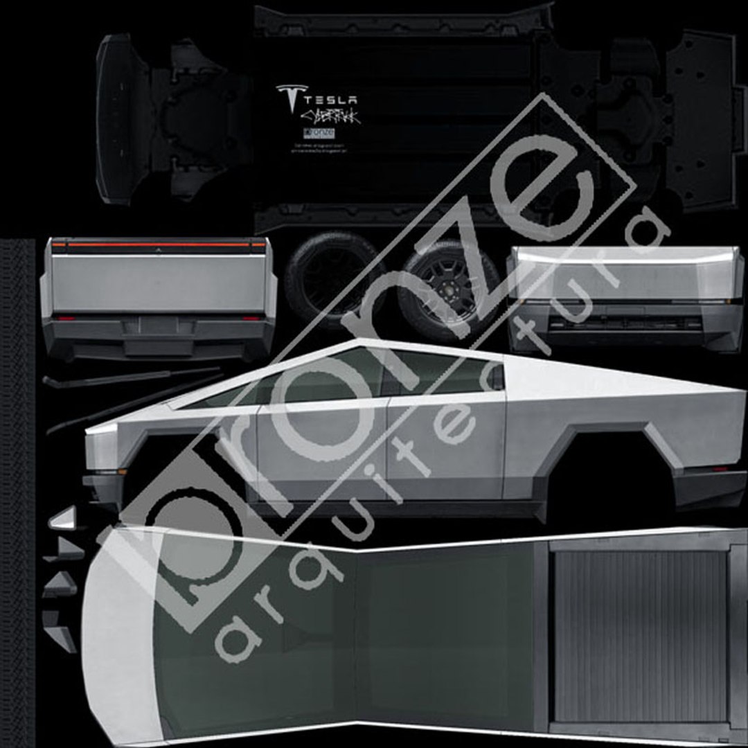 Tesla Cybertruck 2024 3D Model - TurboSquid 2313777