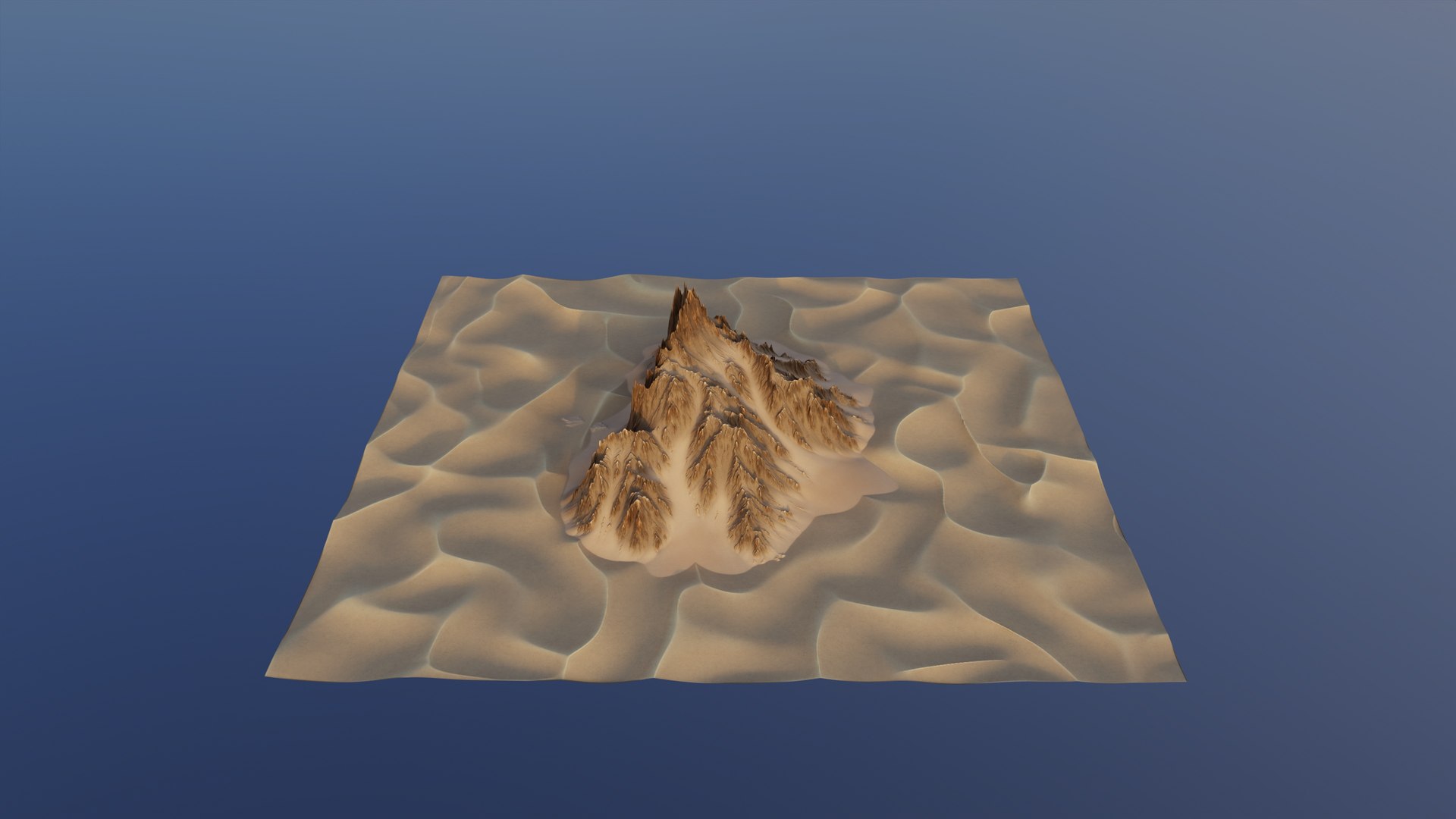 3D model Desert mountain 1 - TurboSquid 2148540