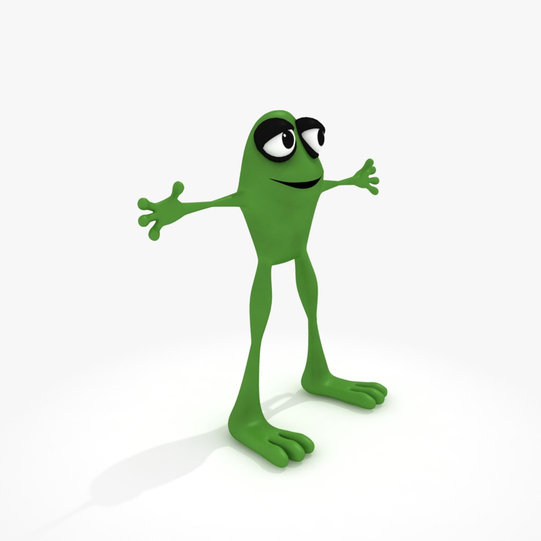 Cartoon Frog Rig 3d Max