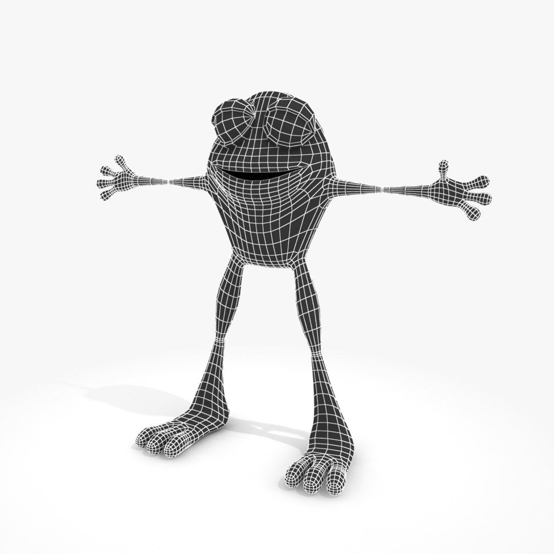 Cartoon Frog Rig 3d Max