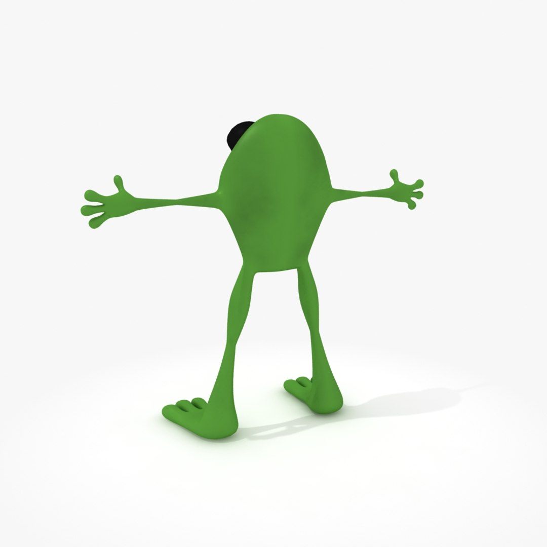 Cartoon Frog Rig 3d Max