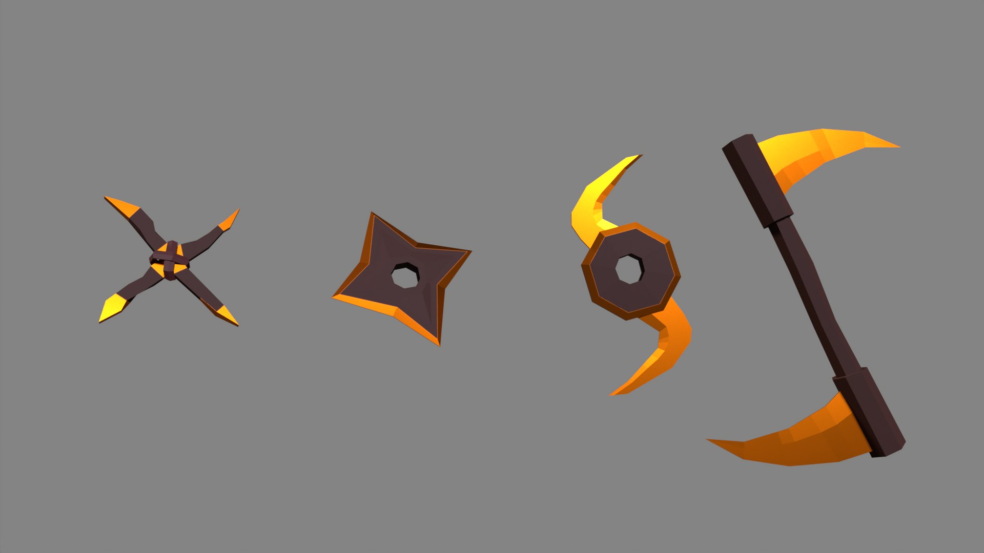Ancient Old Weapons 3D Pack low-poly 3D - TurboSquid 2068633