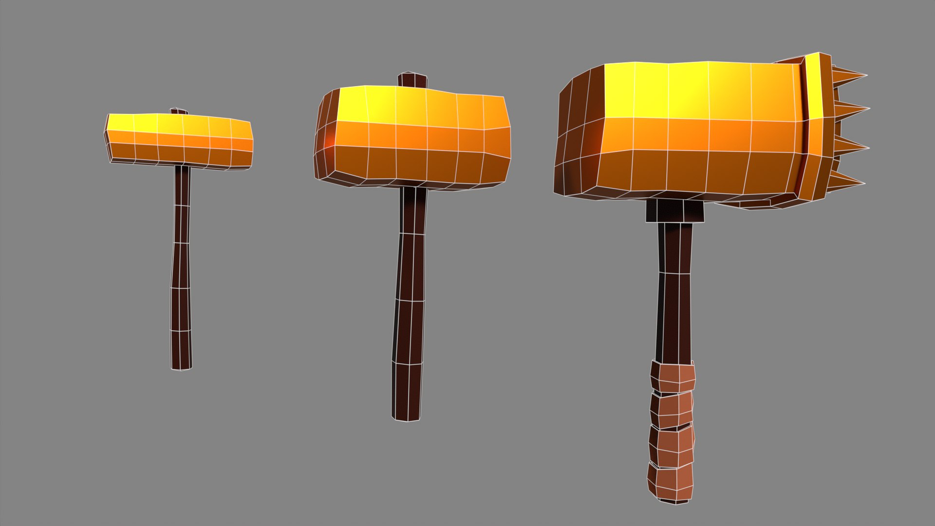 Ancient Old Weapons 3D Pack low-poly 3D - TurboSquid 2068633