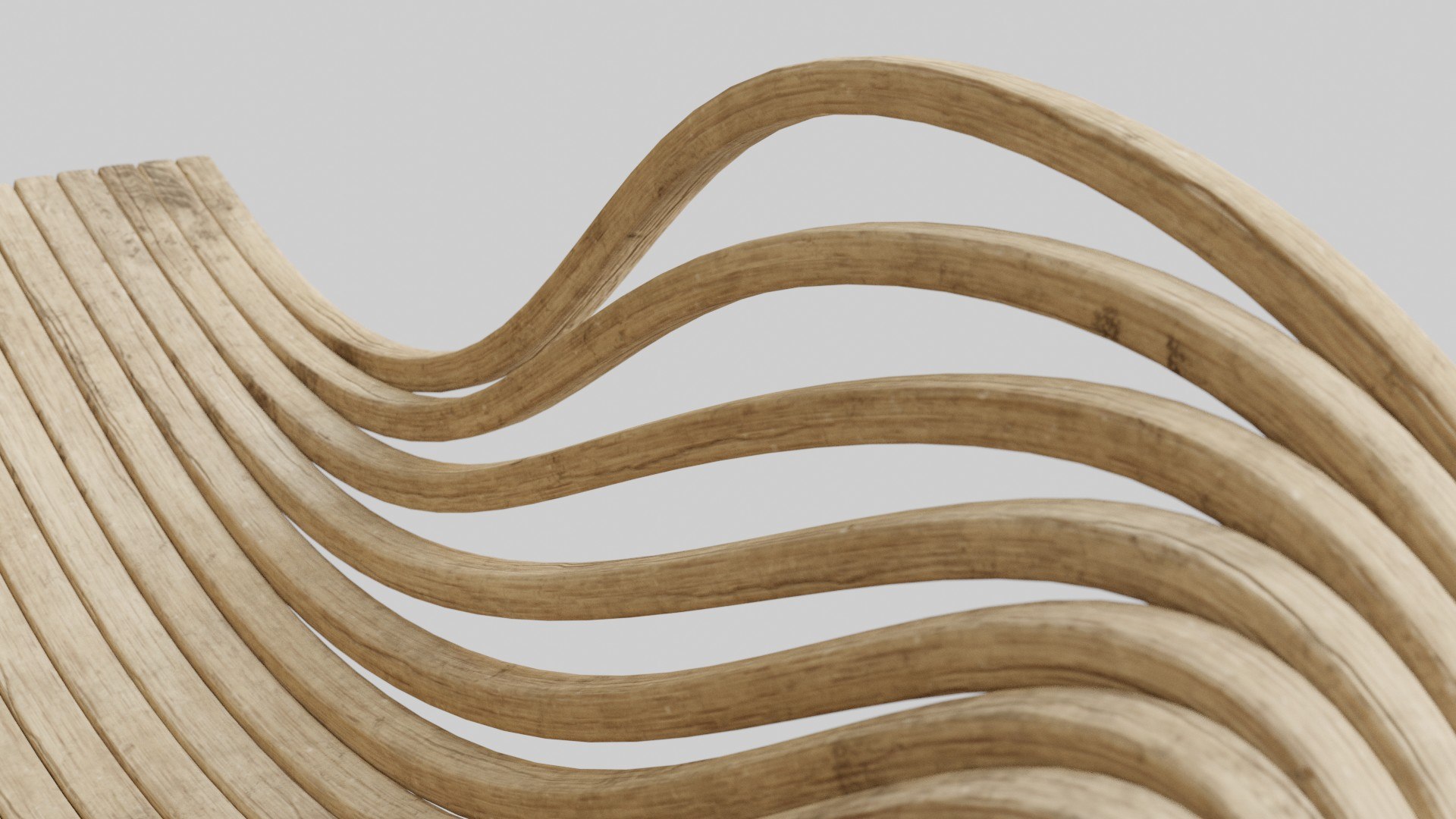 3D wood chair curves model - TurboSquid 1456576
