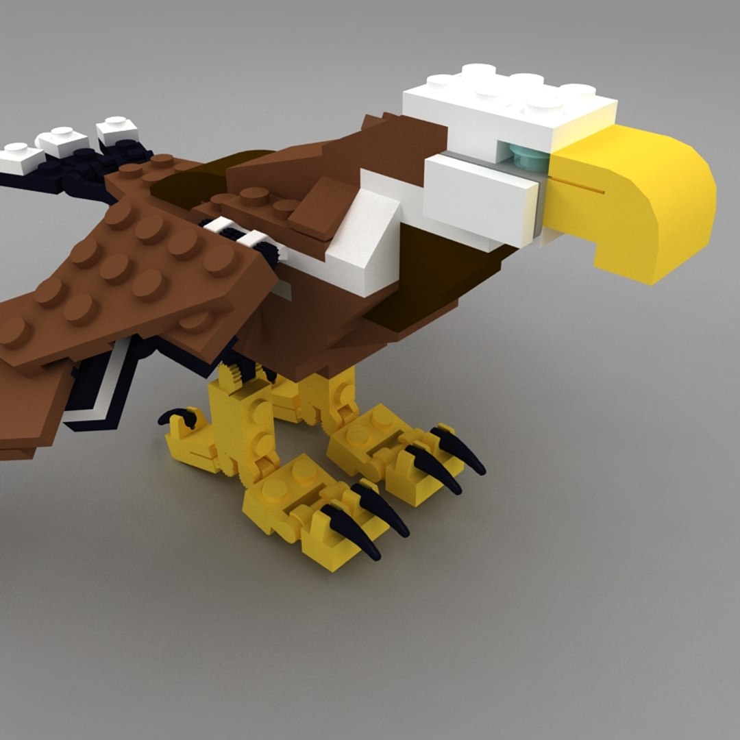 3d lego eagle wings model