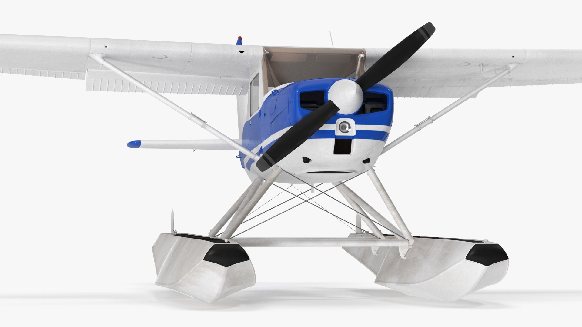 Seaplane With Floats Cessna 150 Rigged 3D Model - TurboSquid 2230529