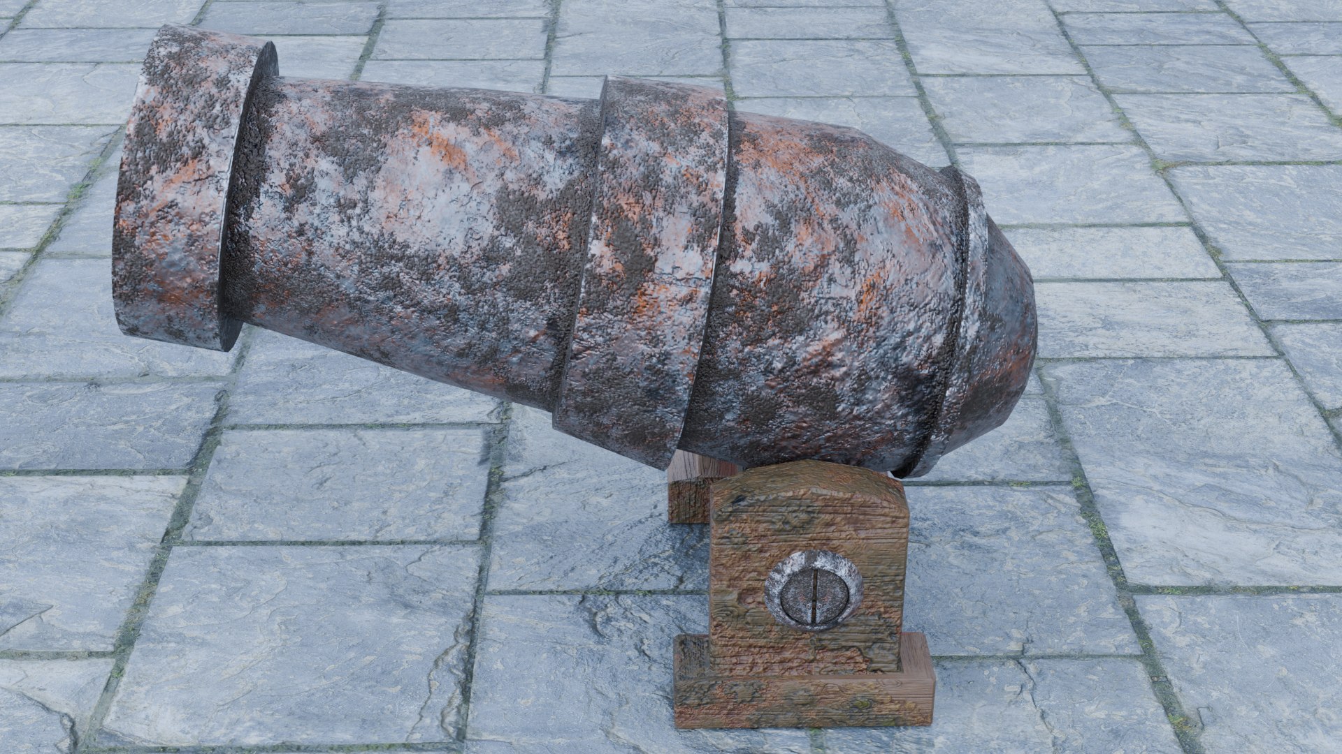 Old Rusty Cannon 3D - TurboSquid 2207235