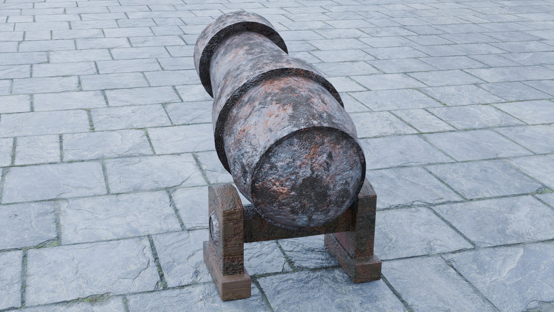Old Rusty Cannon 3D - TurboSquid 2207235