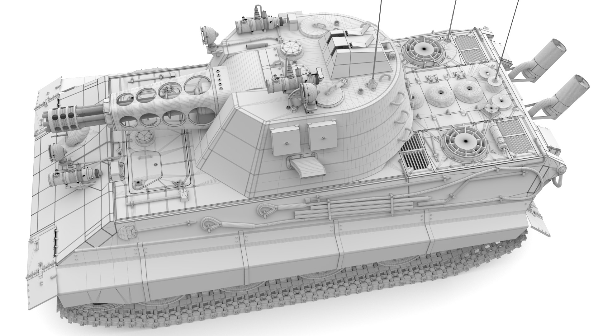 E-75G With FG 1250 IRNV 3D Model - TurboSquid 2072621