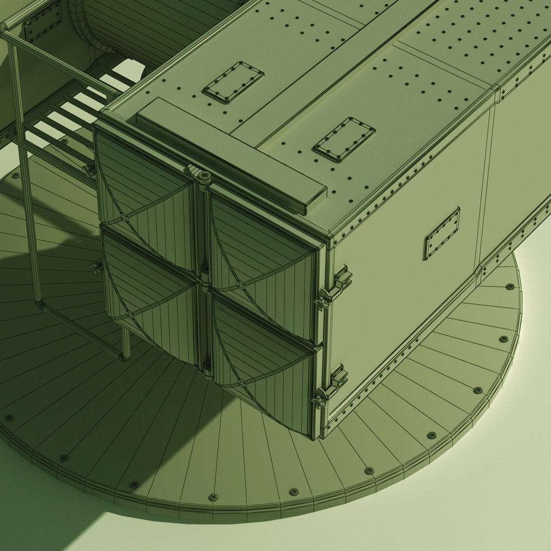 Rim-7 Sea Sparrow Missile Launcher 3d Max