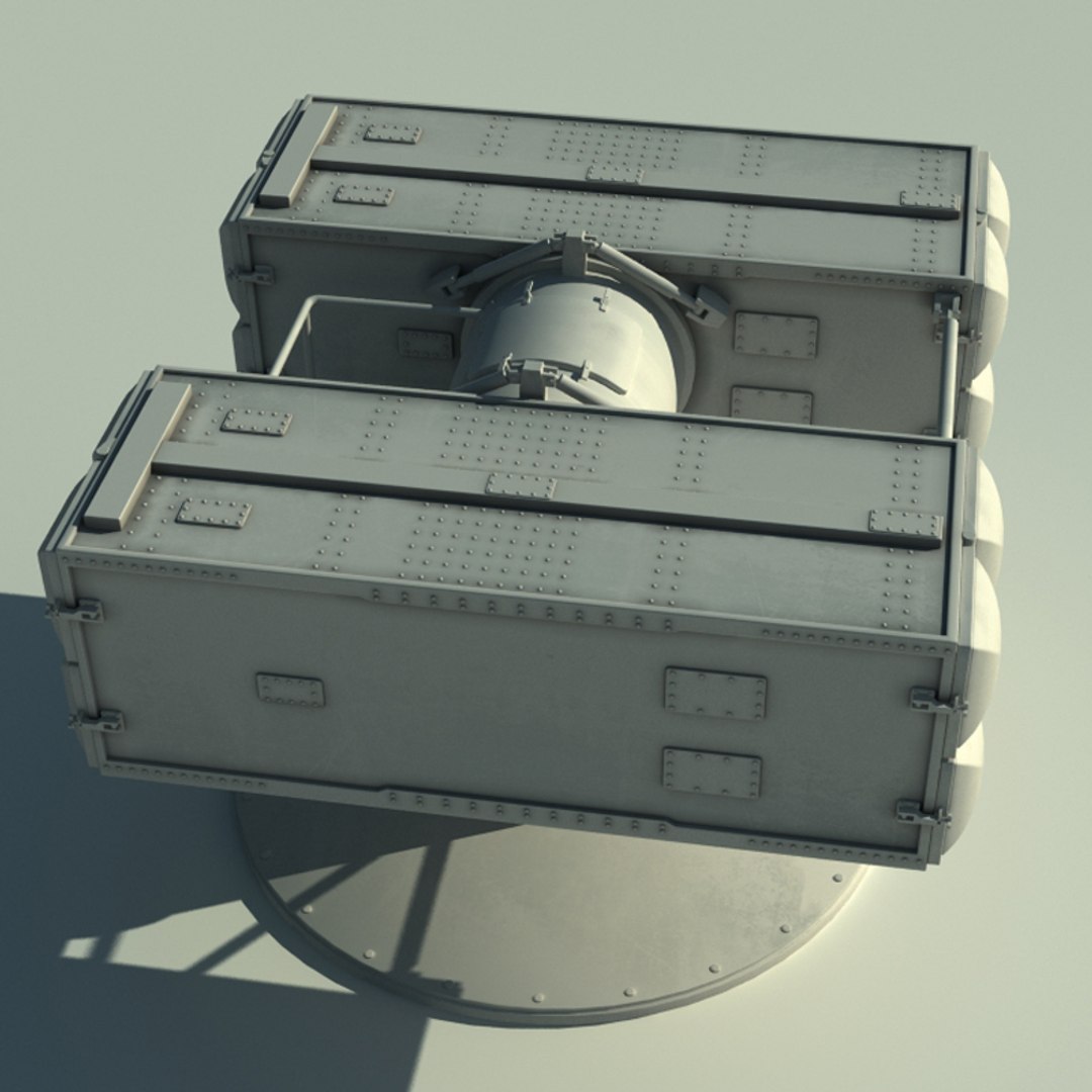 Rim-7 Sea Sparrow Missile Launcher 3d Max