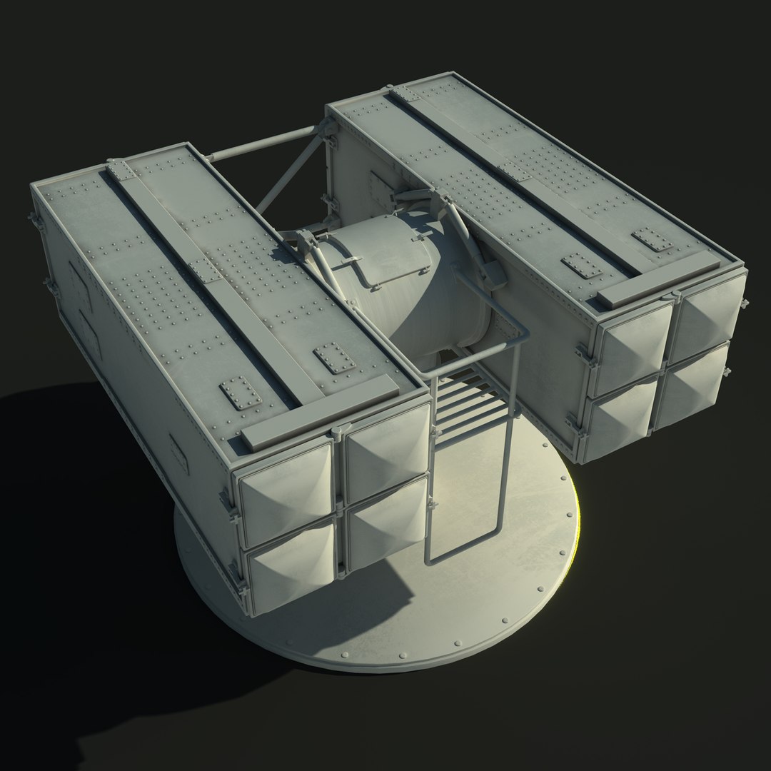 Rim-7 Sea Sparrow Missile Launcher 3d Max