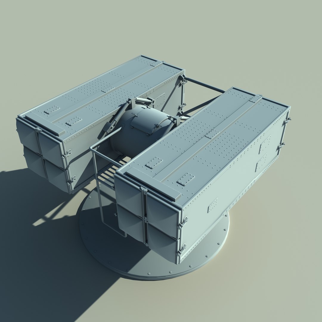 Rim-7 Sea Sparrow Missile Launcher 3d Max
