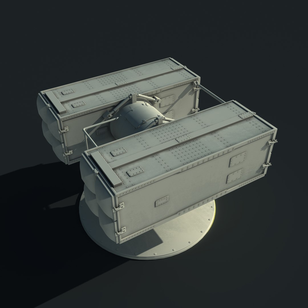 Rim-7 Sea Sparrow Missile Launcher 3d Max