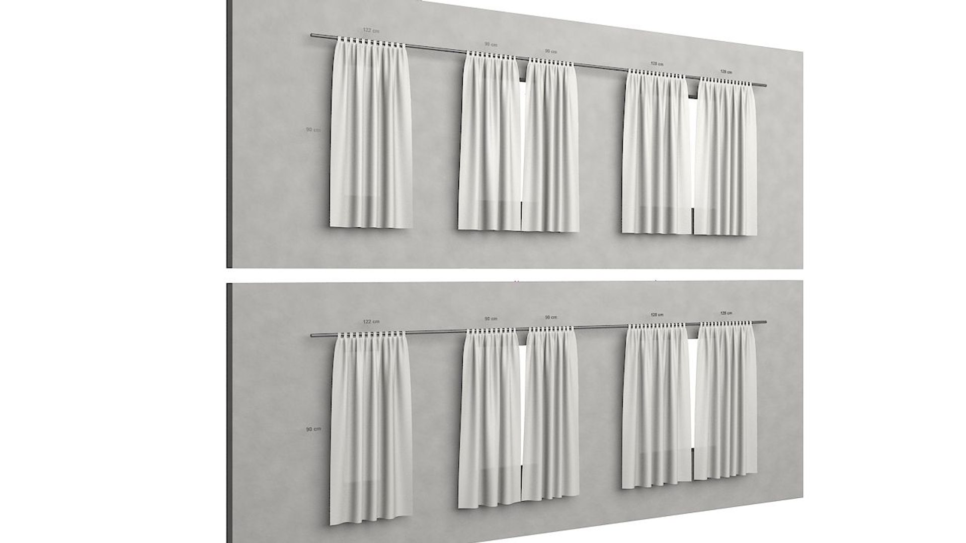 Curtains Animation 3D Model - TurboSquid 1312787