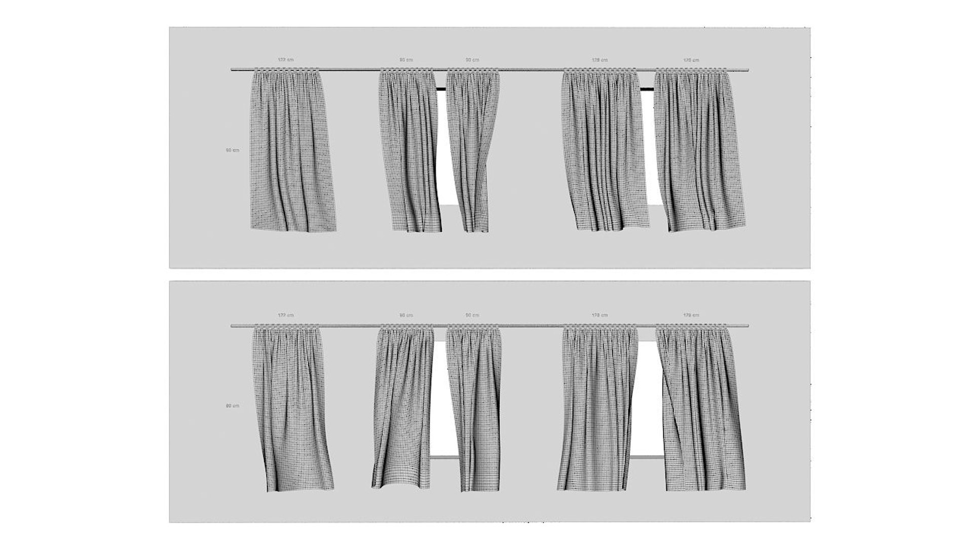 Curtains Animation 3D Model - TurboSquid 1312787