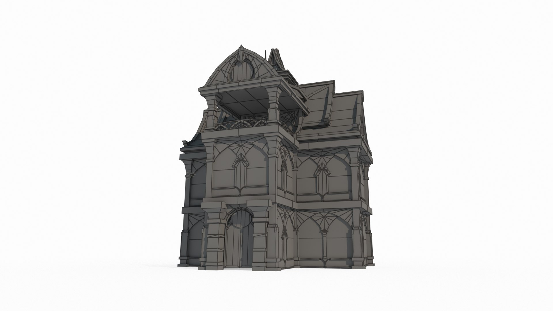 3D Model Mythical Style Ancient Architectural Buildings - TurboSquid ...
