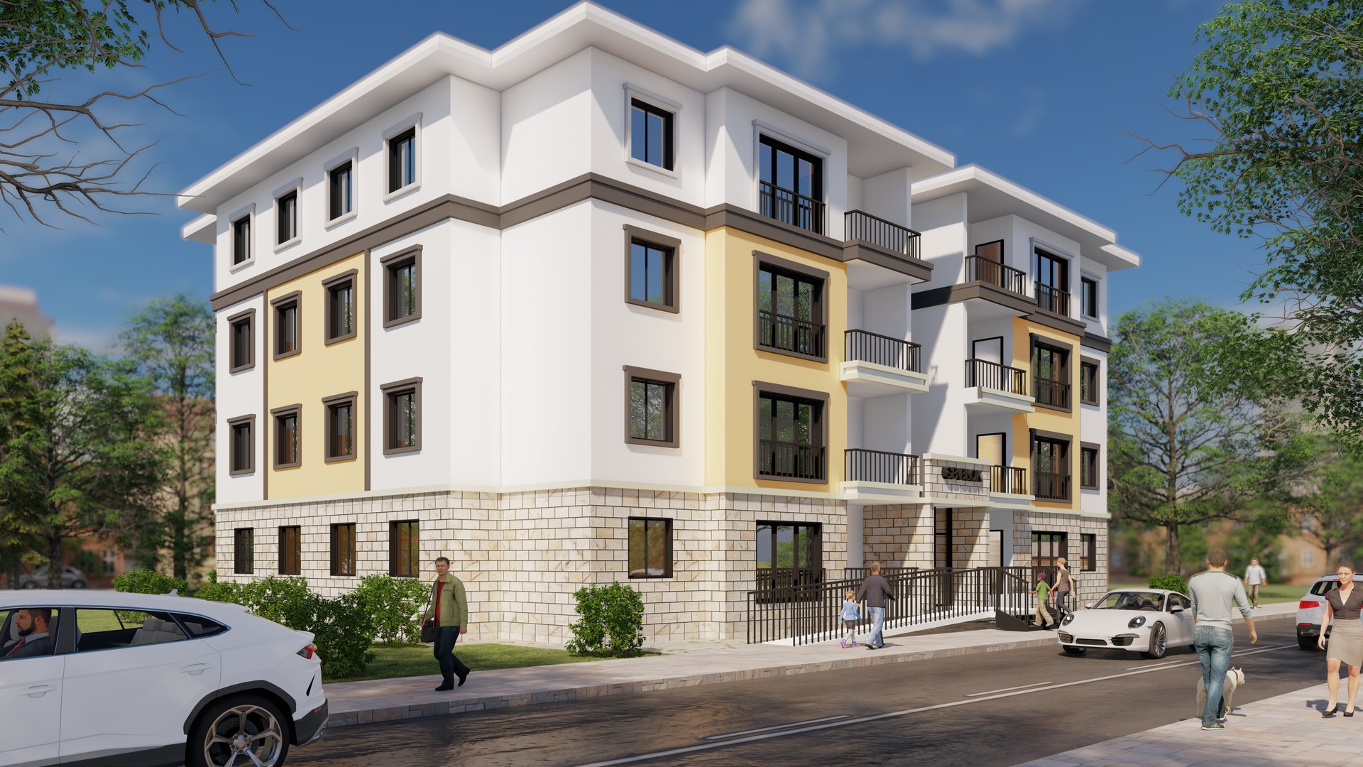 3 Different Buildings 3D Model - TurboSquid 2155073