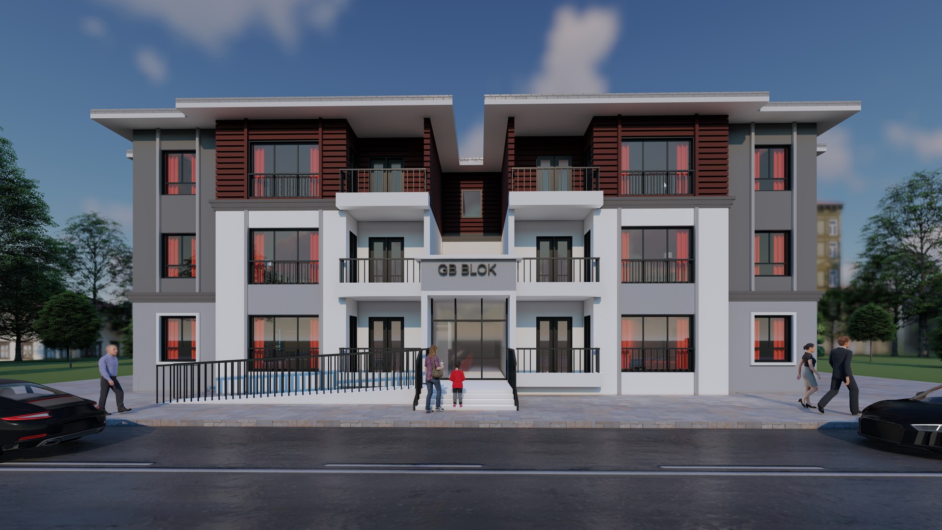 3 Different Buildings 3D Model - TurboSquid 2155073