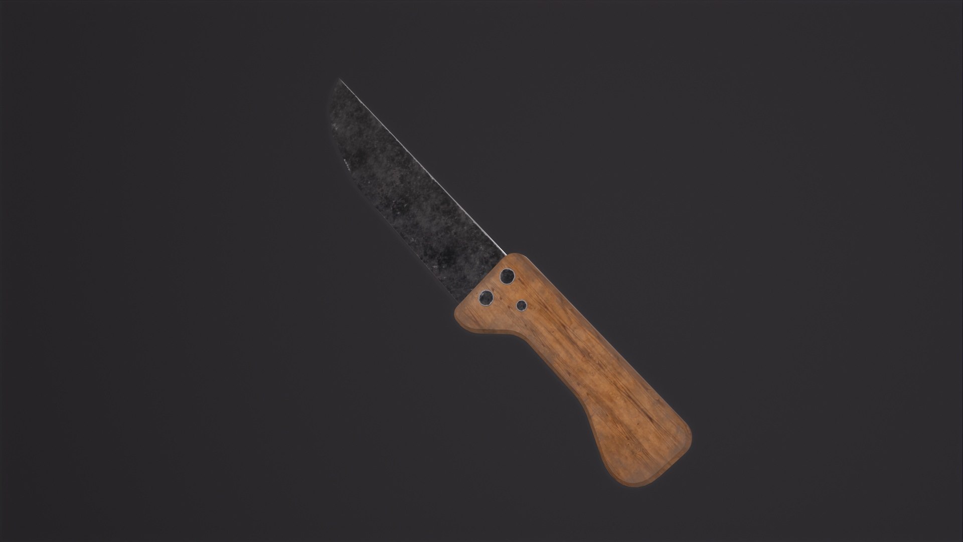 Dirty Old Kitchen Knife 3D Model - TurboSquid 2143047