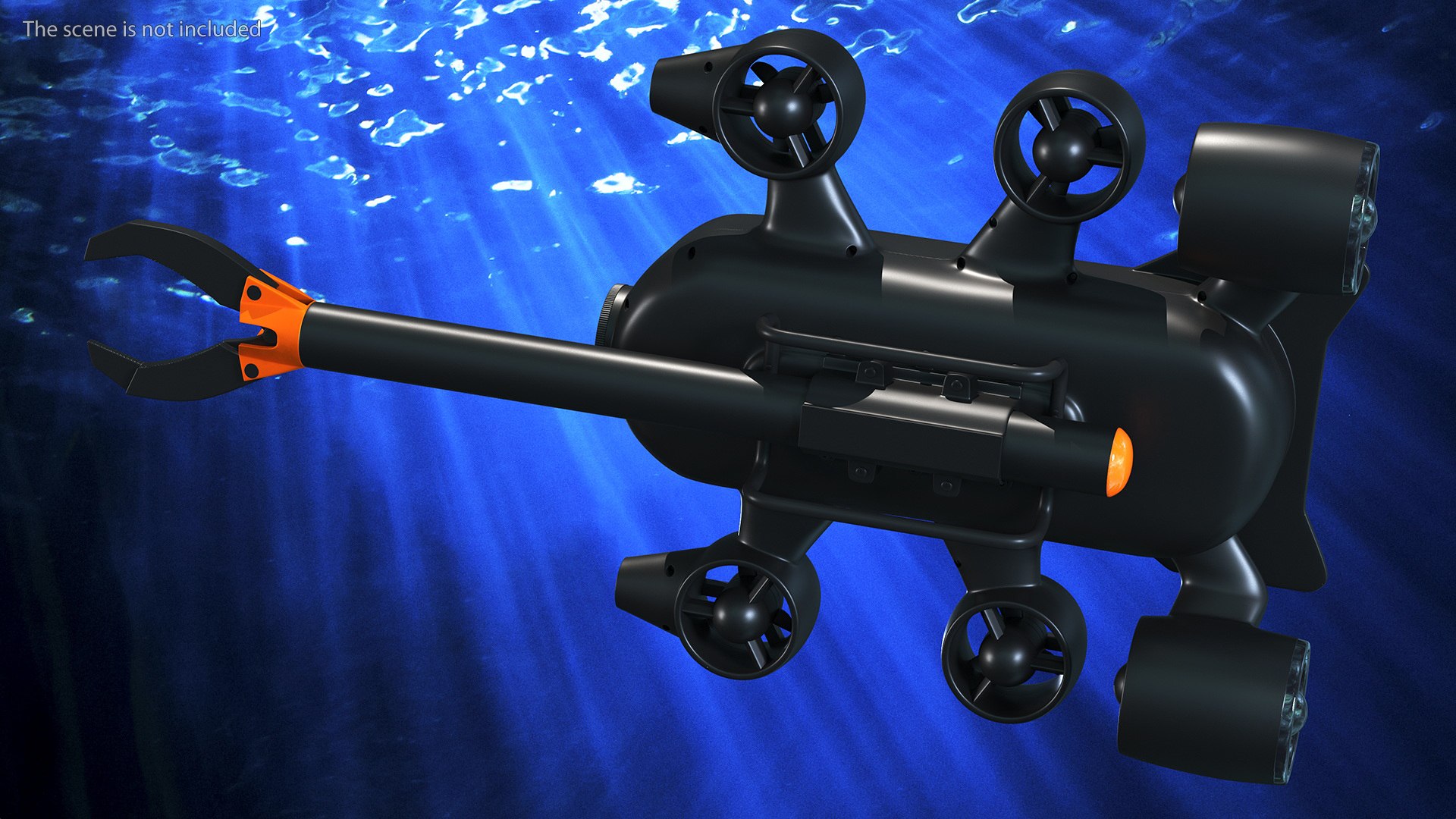 Titan Professional Underwater Drone Rigged for Cinema 4D 3D ...