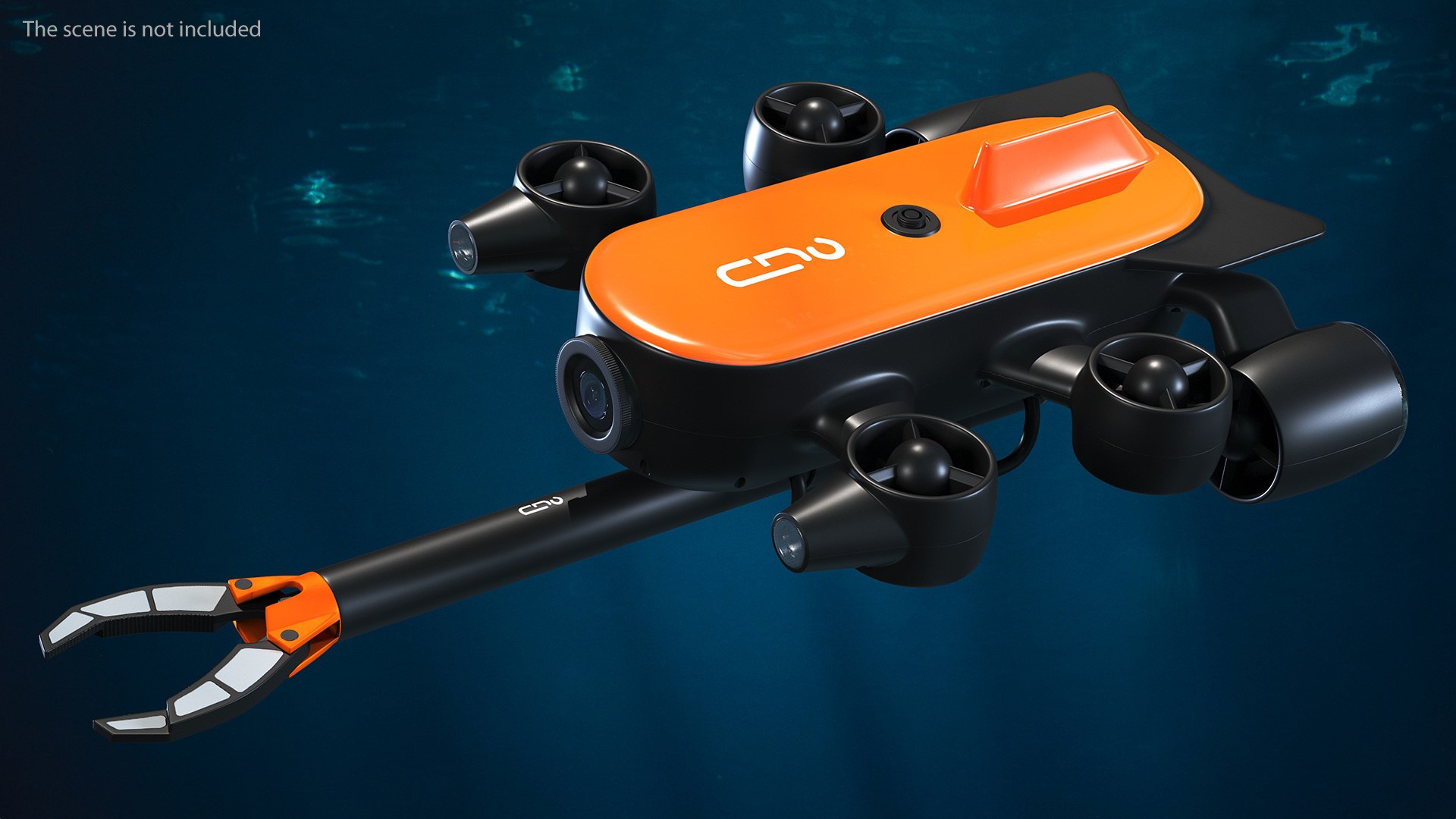 Titan Professional Underwater Drone Rigged For Cinema 4D 3D ...
