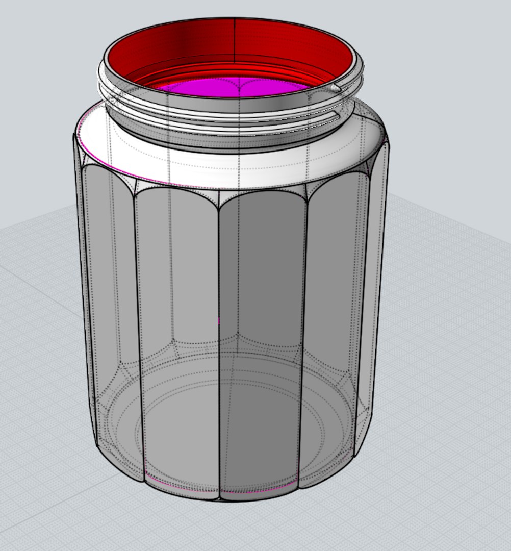 3d model of jar cad