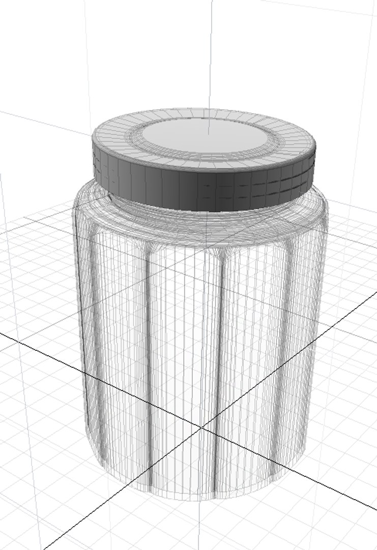 3d model of jar cad