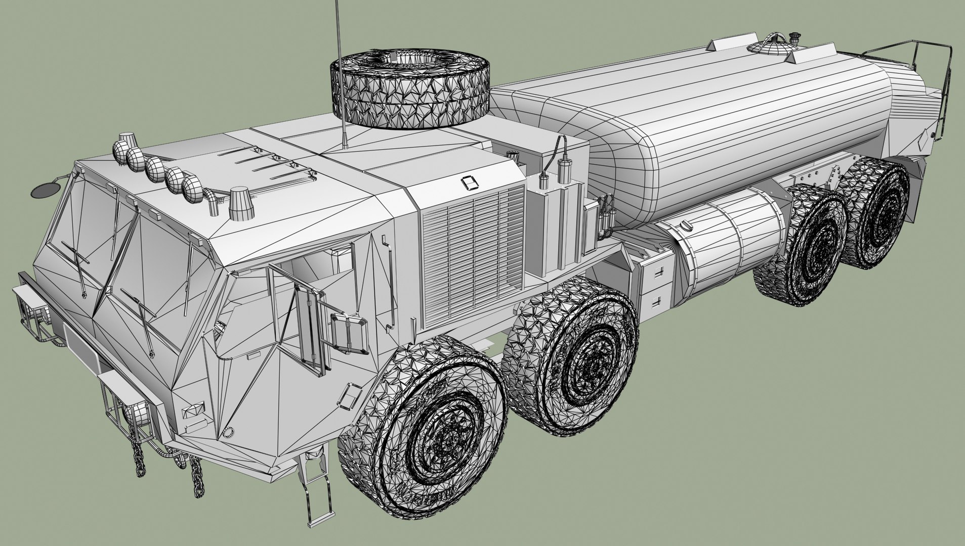 Hemtt A4 M978 Fuel 3d Model