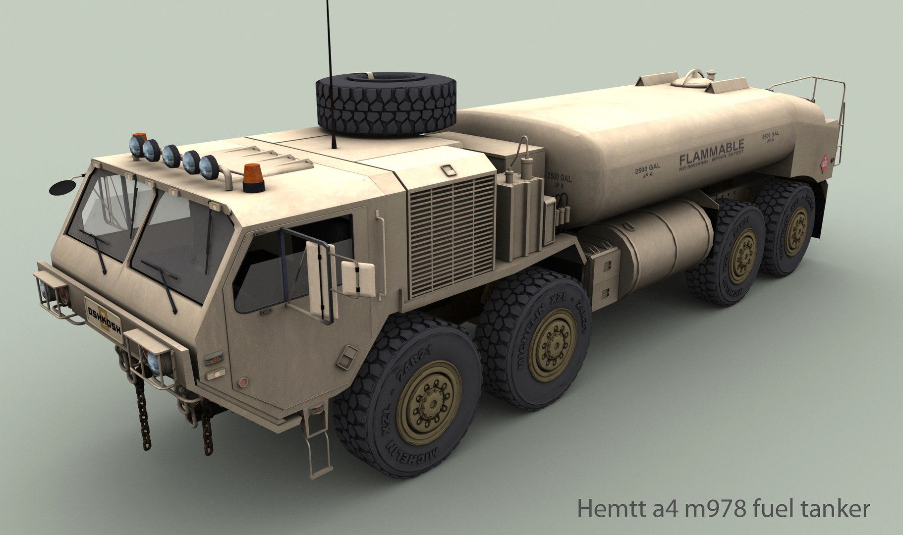 Hemtt A4 M978 Fuel 3d Model