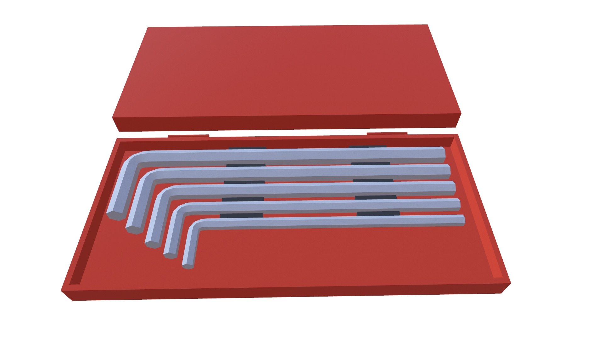 3D Model Allen Keys Tool Box - TurboSquid 2293397