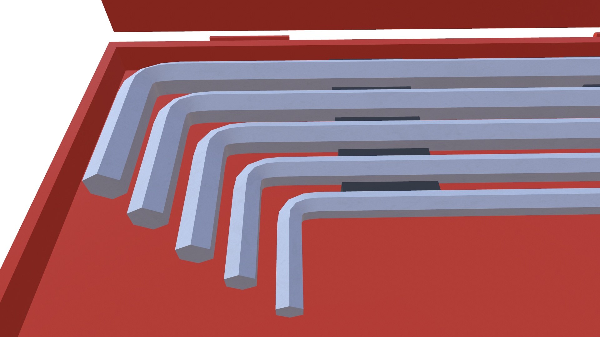 3D Model Allen Keys Tool Box - TurboSquid 2293397