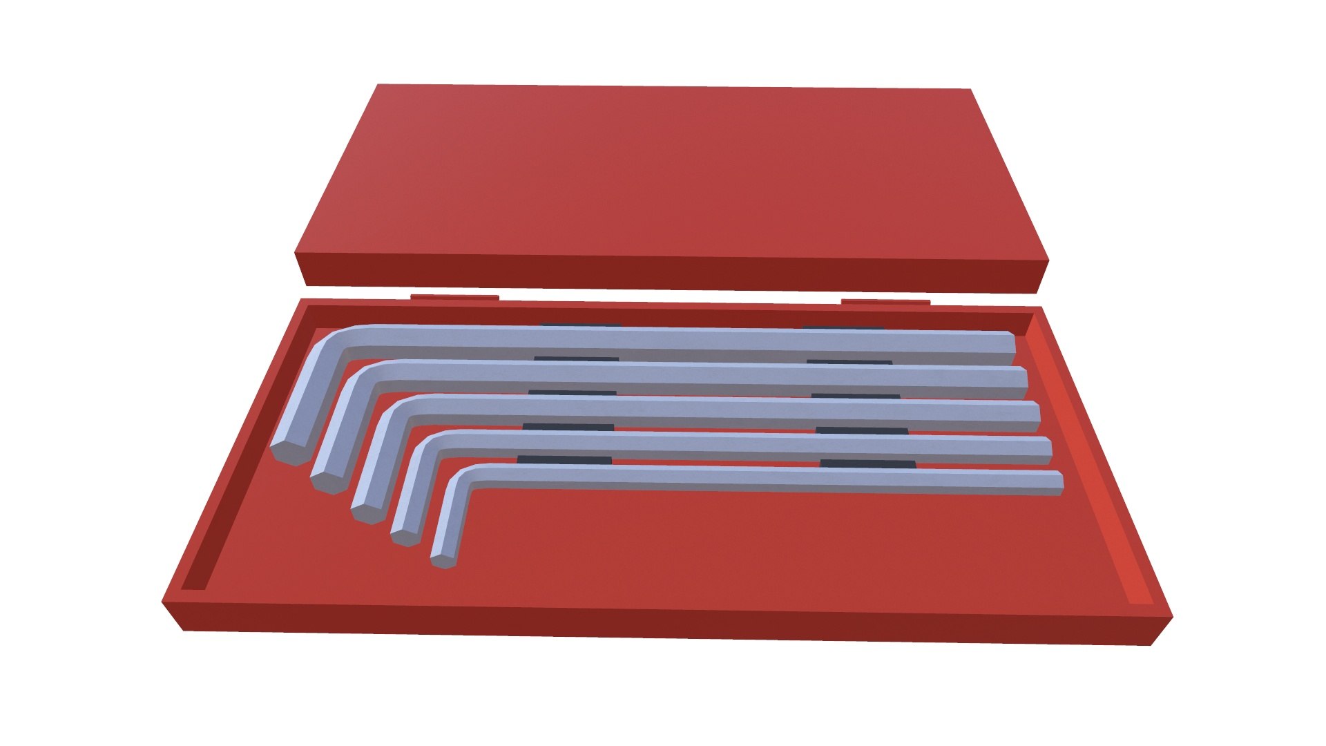 3D Model Allen Keys Tool Box - TurboSquid 2293397