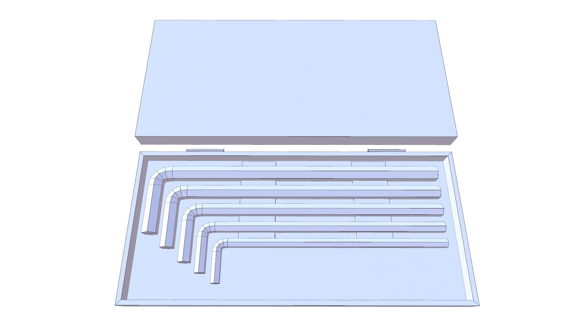 3D Model Allen Keys Tool Box - TurboSquid 2293397