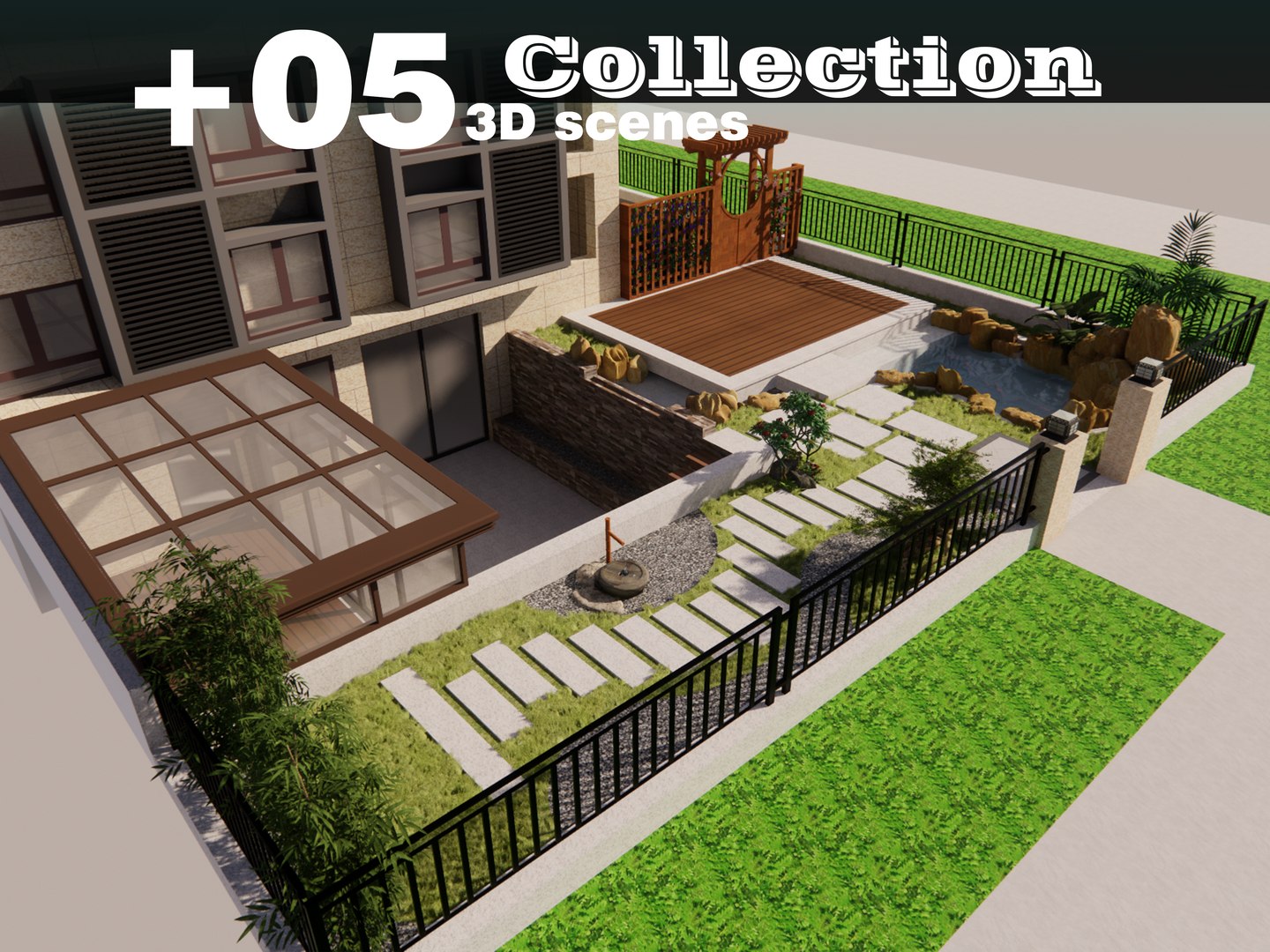 Patio Backyard And Garden-A6 3D Model - TurboSquid 2039109
