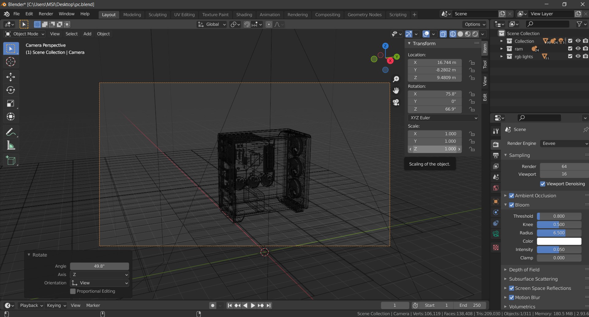 Gaming Setup 3D - TurboSquid 1840982