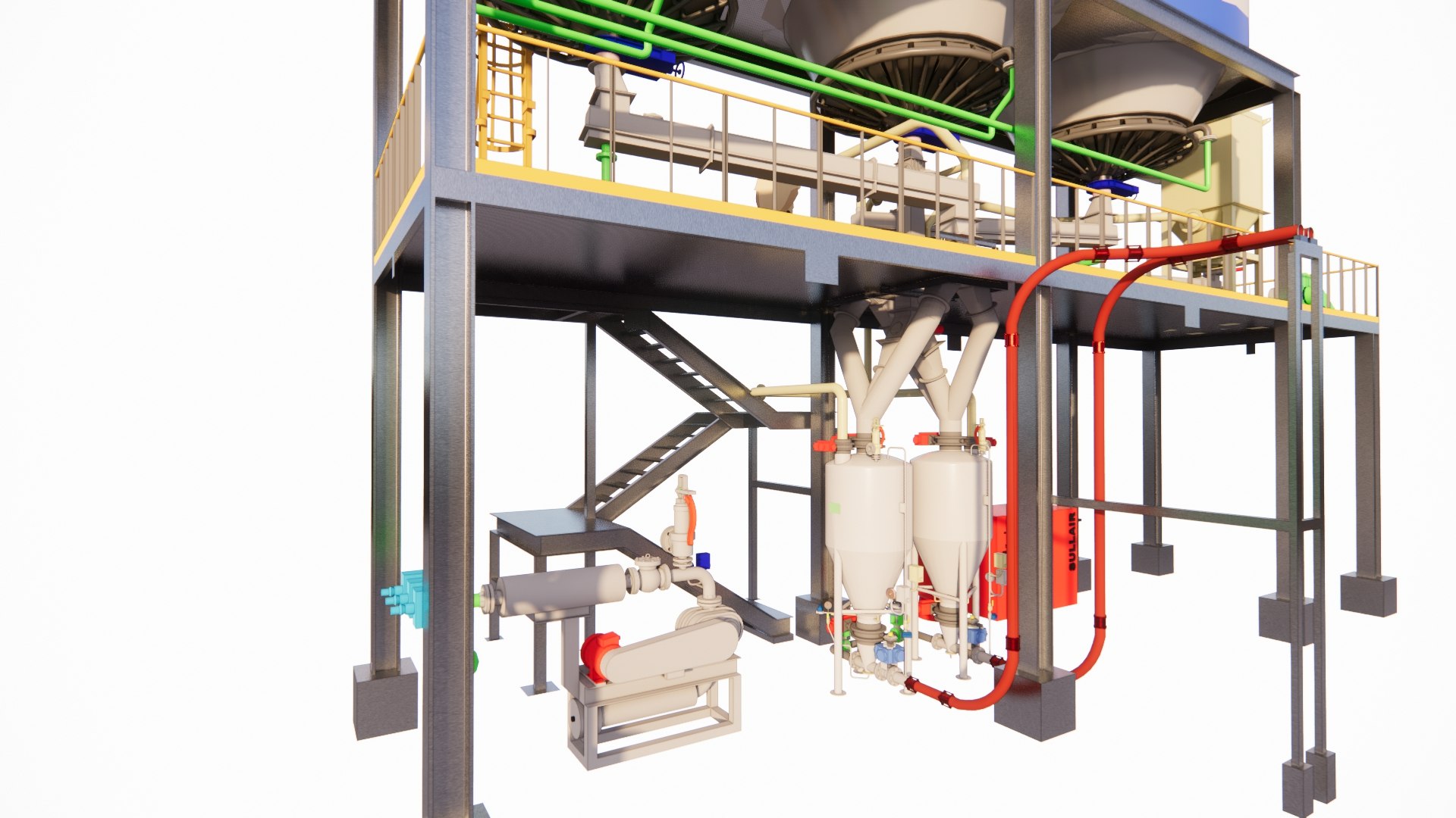 Industrial Tank Factory Industry Storage Equipment 3d Model Model ...