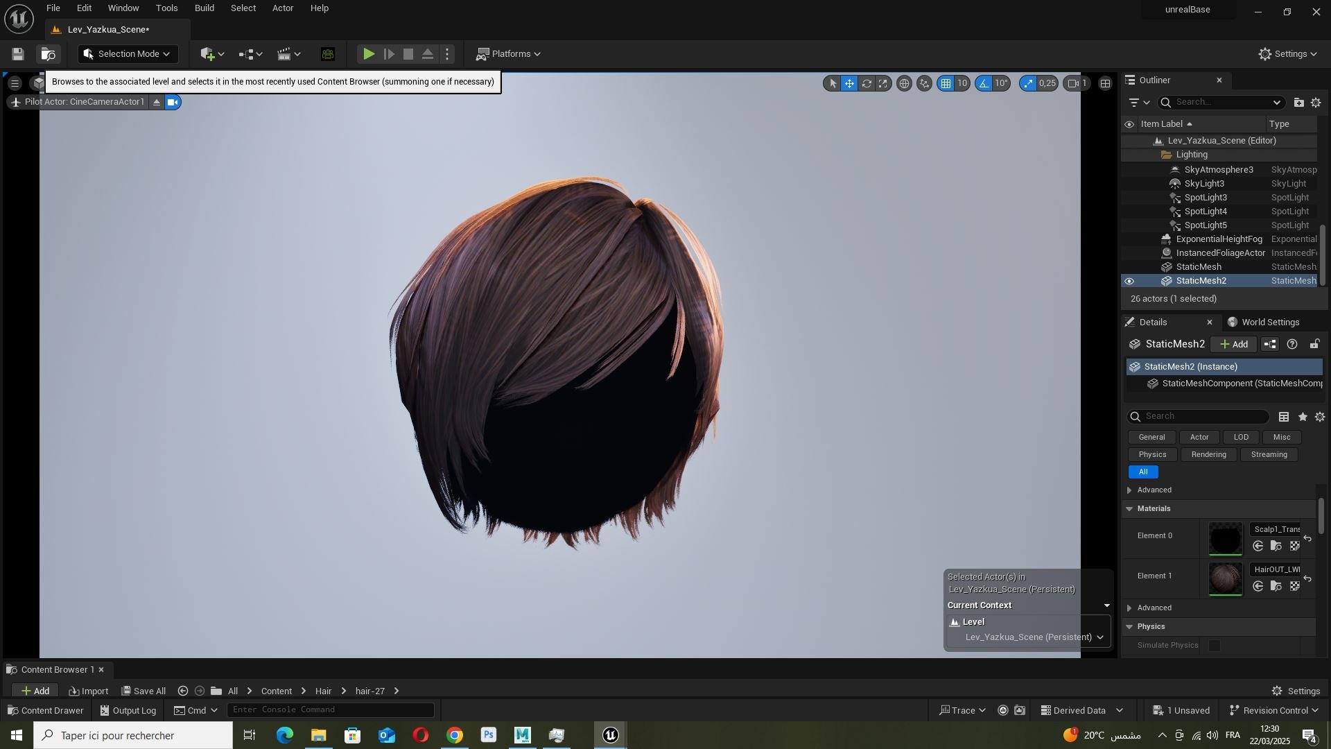 3D Anime Pixie Cut With Long Bangs -Realistic 3D Hair - TurboSquid 2396206