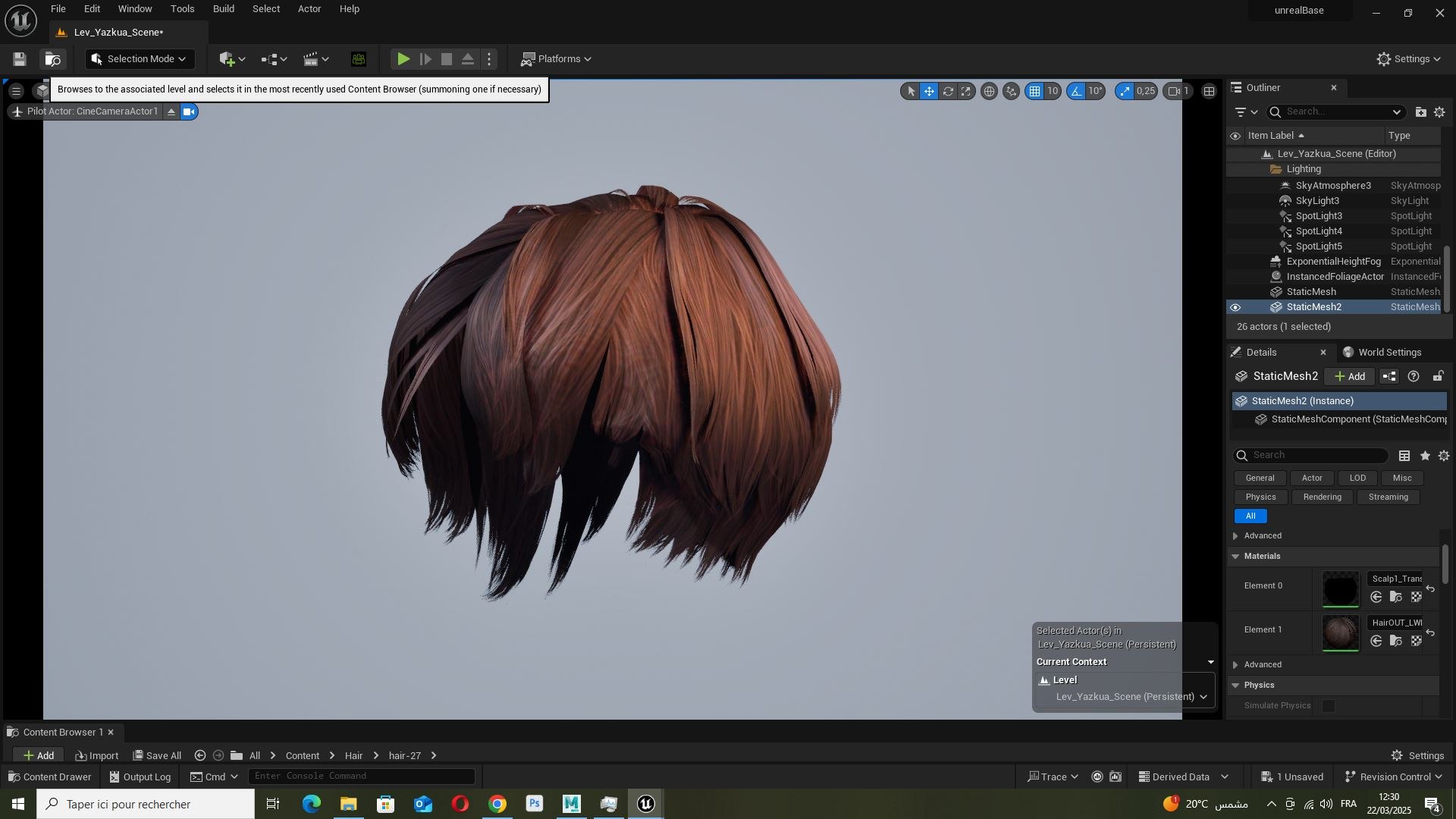 3D Anime Pixie Cut With Long Bangs -Realistic 3D Hair - TurboSquid 2396206