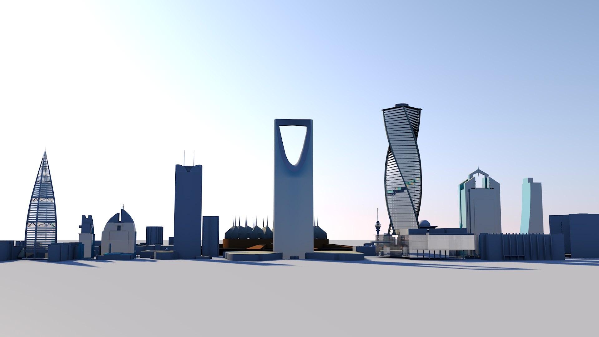 Buildings Riyadh City Model - TurboSquid 1341293