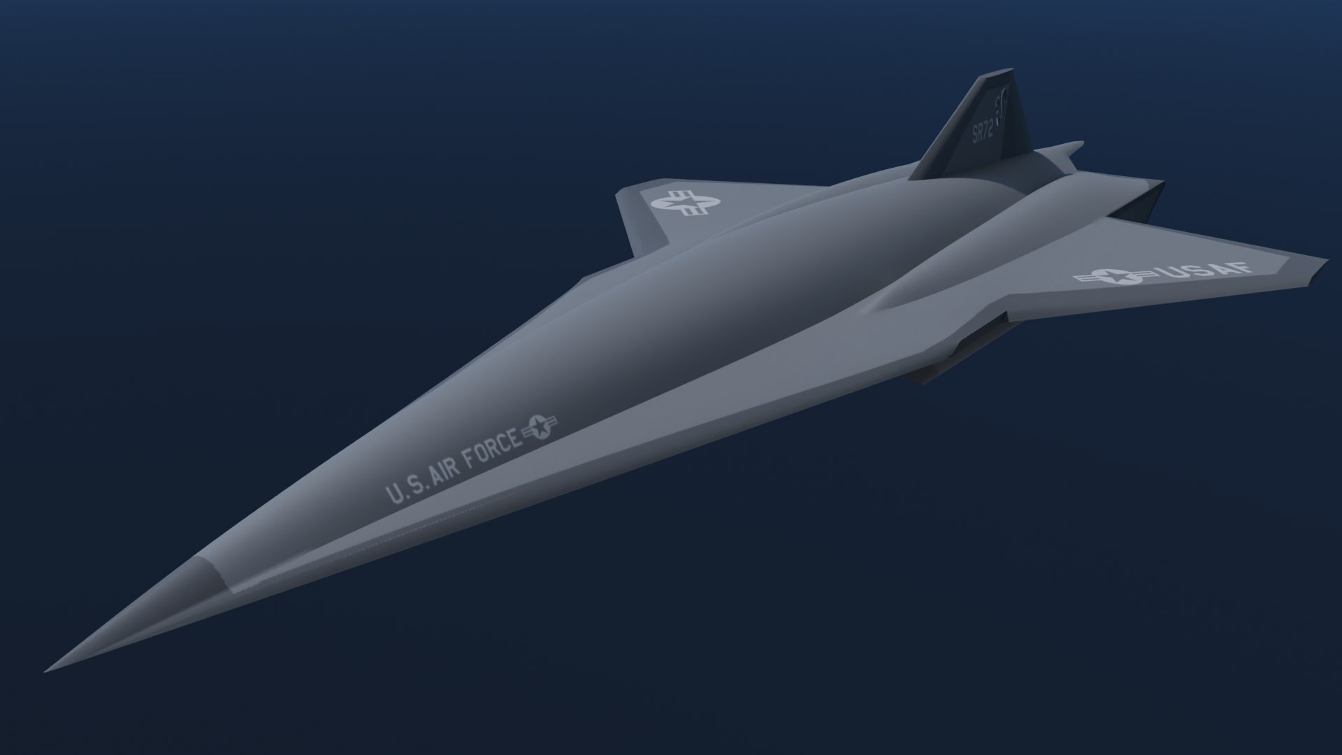 SR-72 UAV Concept 3D Model - TurboSquid 2206525