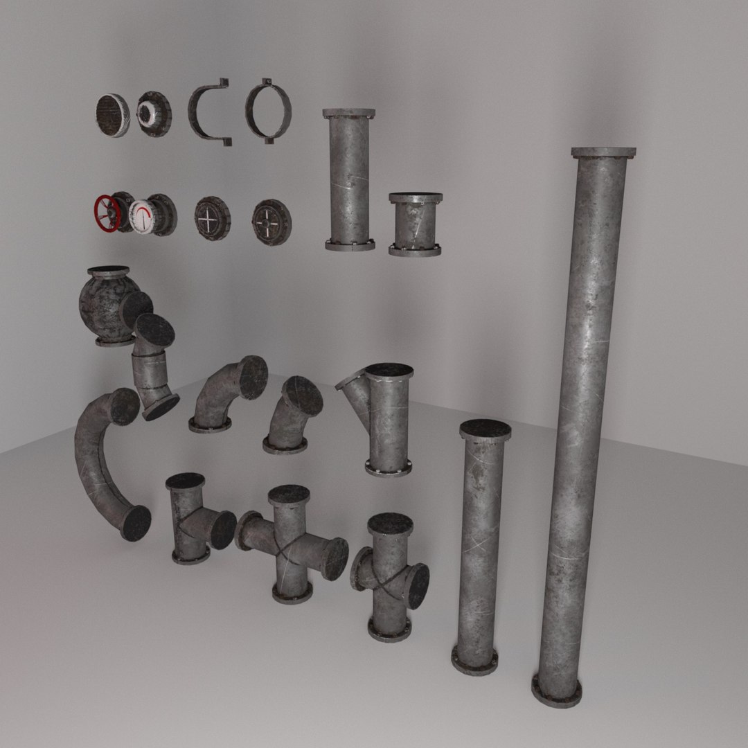 3D Model Pipes Kitbash - TurboSquid 1367417