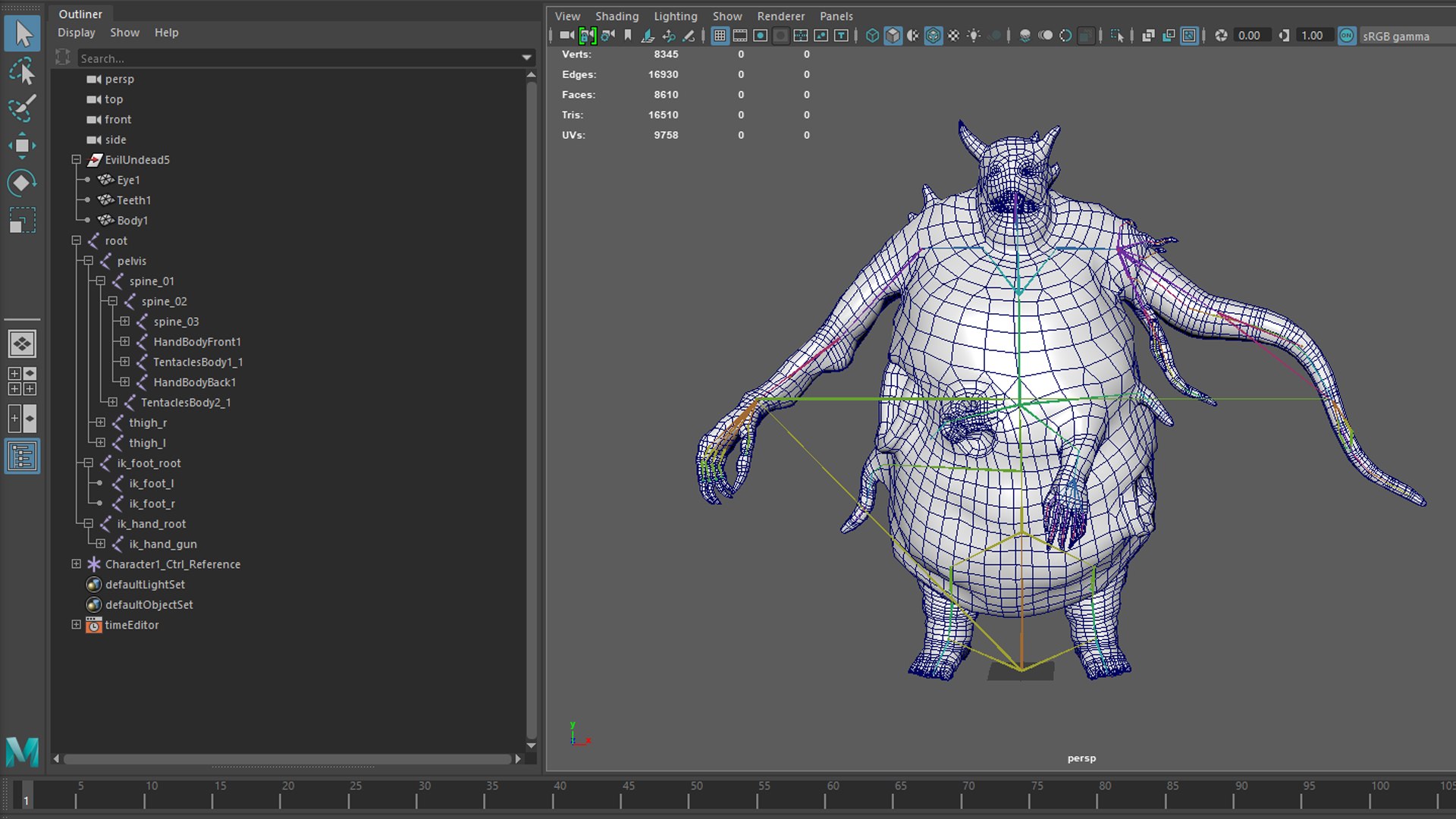 3D Model Evil Undead 5 - TurboSquid 2035587