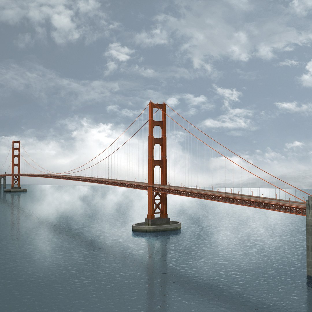 Golden Gate Bridge Architecture Max