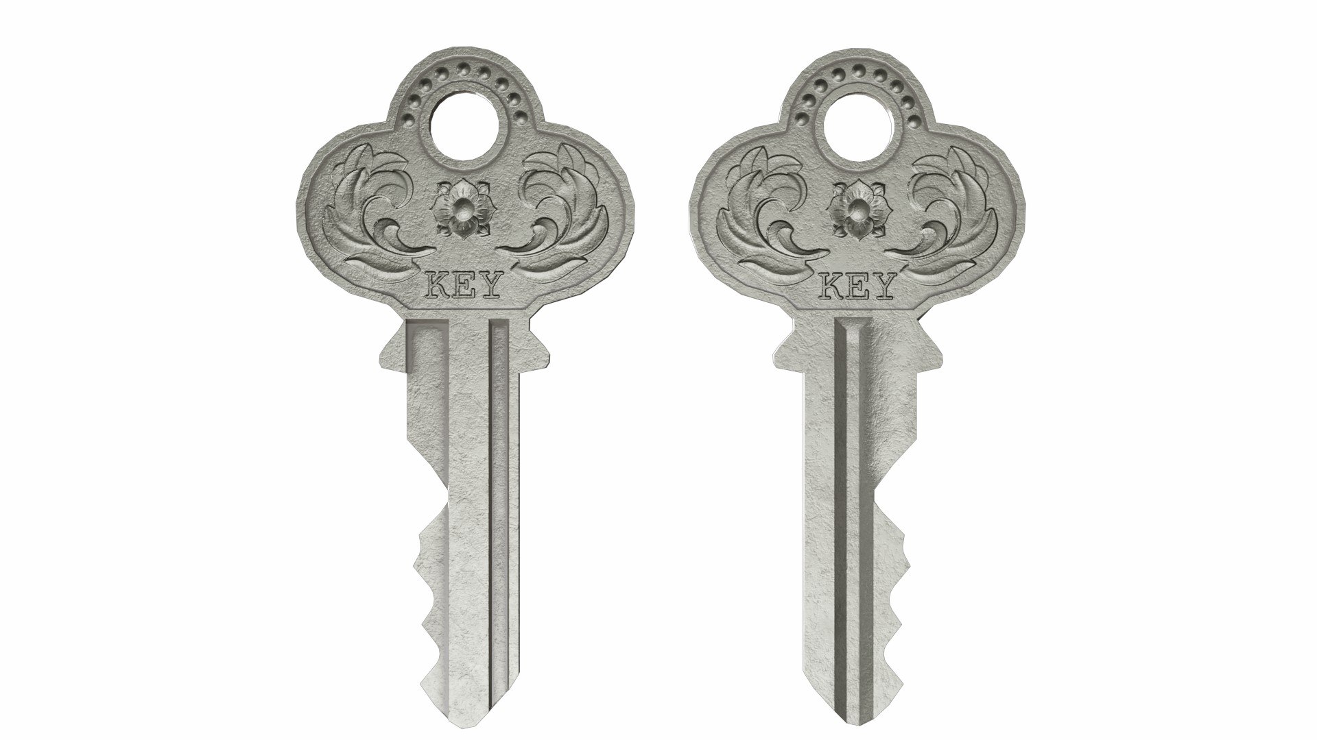 3D Collection of 20 flat keys - TurboSquid 1876024