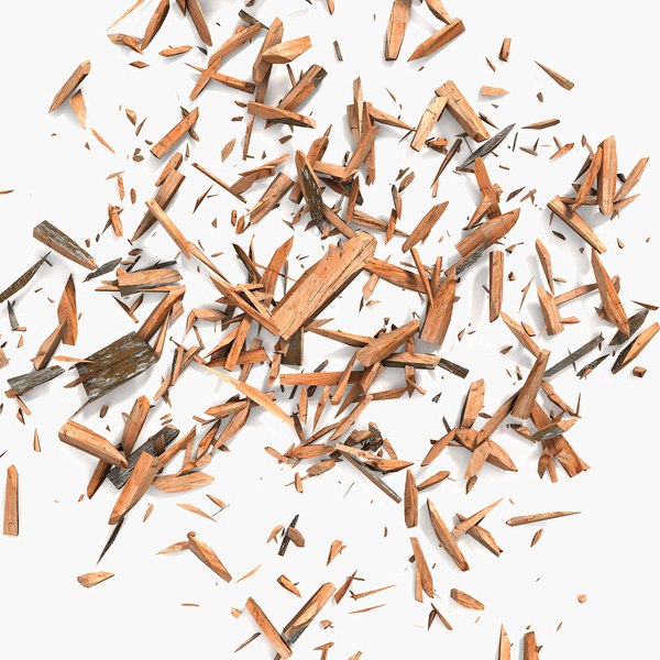 3dsmax wood plank debris