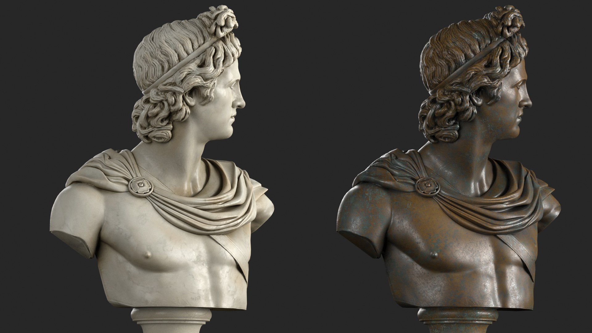 Bust Apollo 3d Model